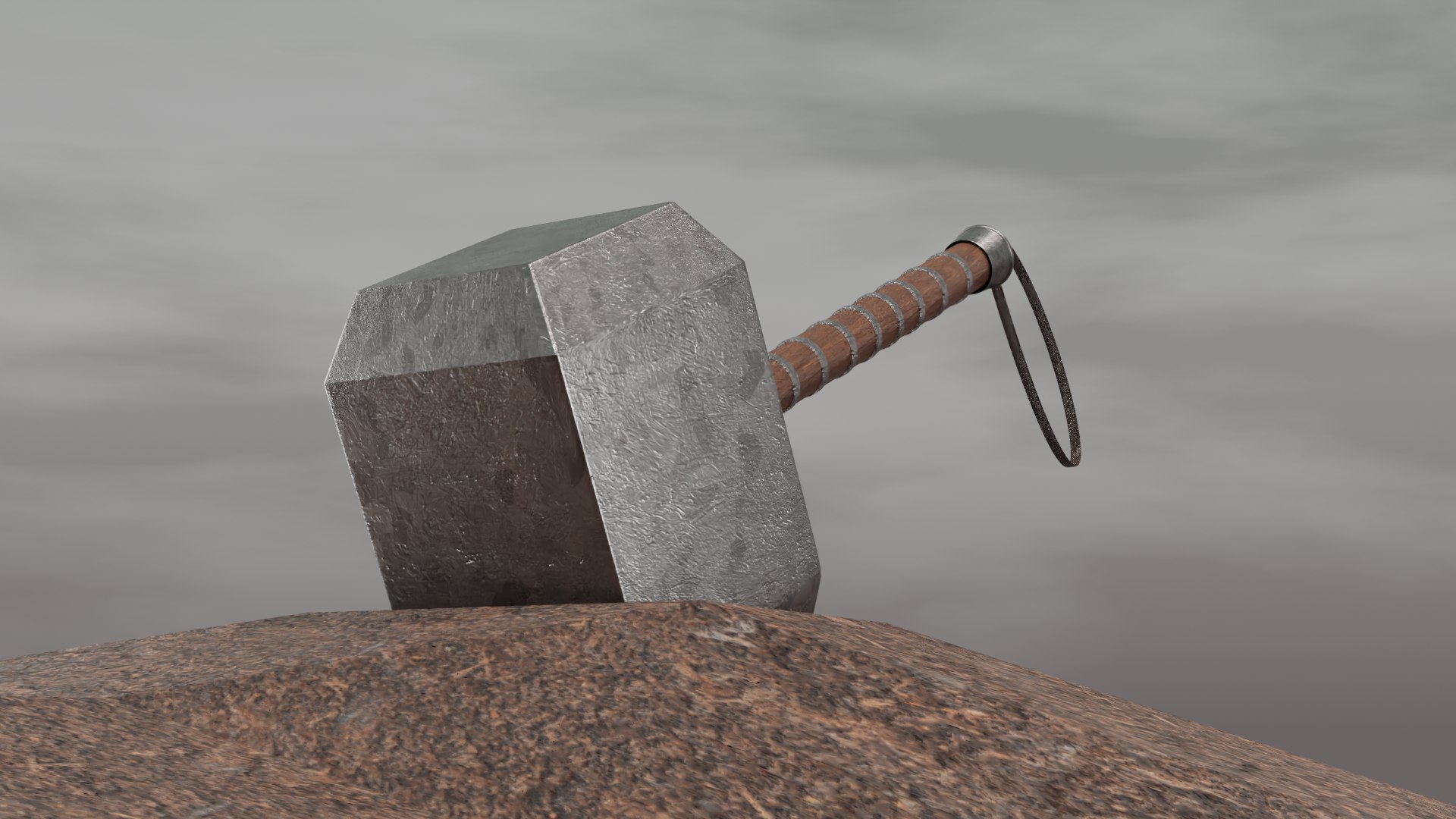 Thor Beloved Hammer MJOLNIR 3D Model - TurboSquid 2019063