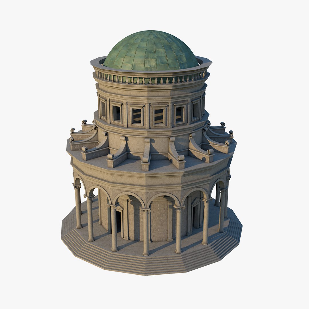 Italian Renaissance Temple 3D - TurboSquid 1877138