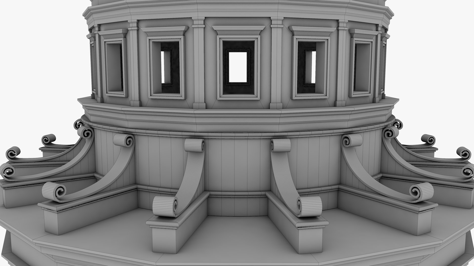 Italian Renaissance Temple 3D - TurboSquid 1877138