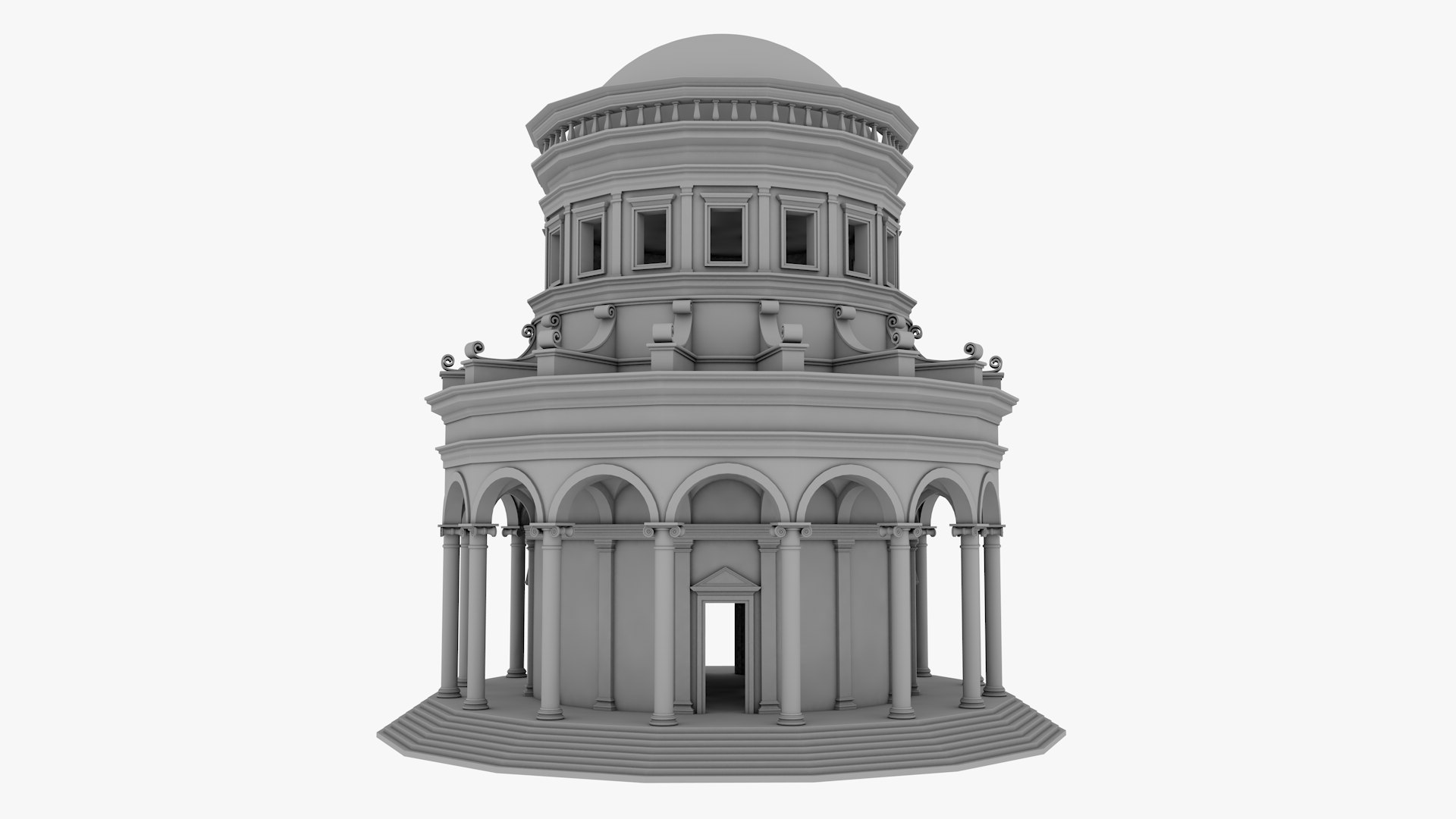 Italian Renaissance Temple 3D - TurboSquid 1877138