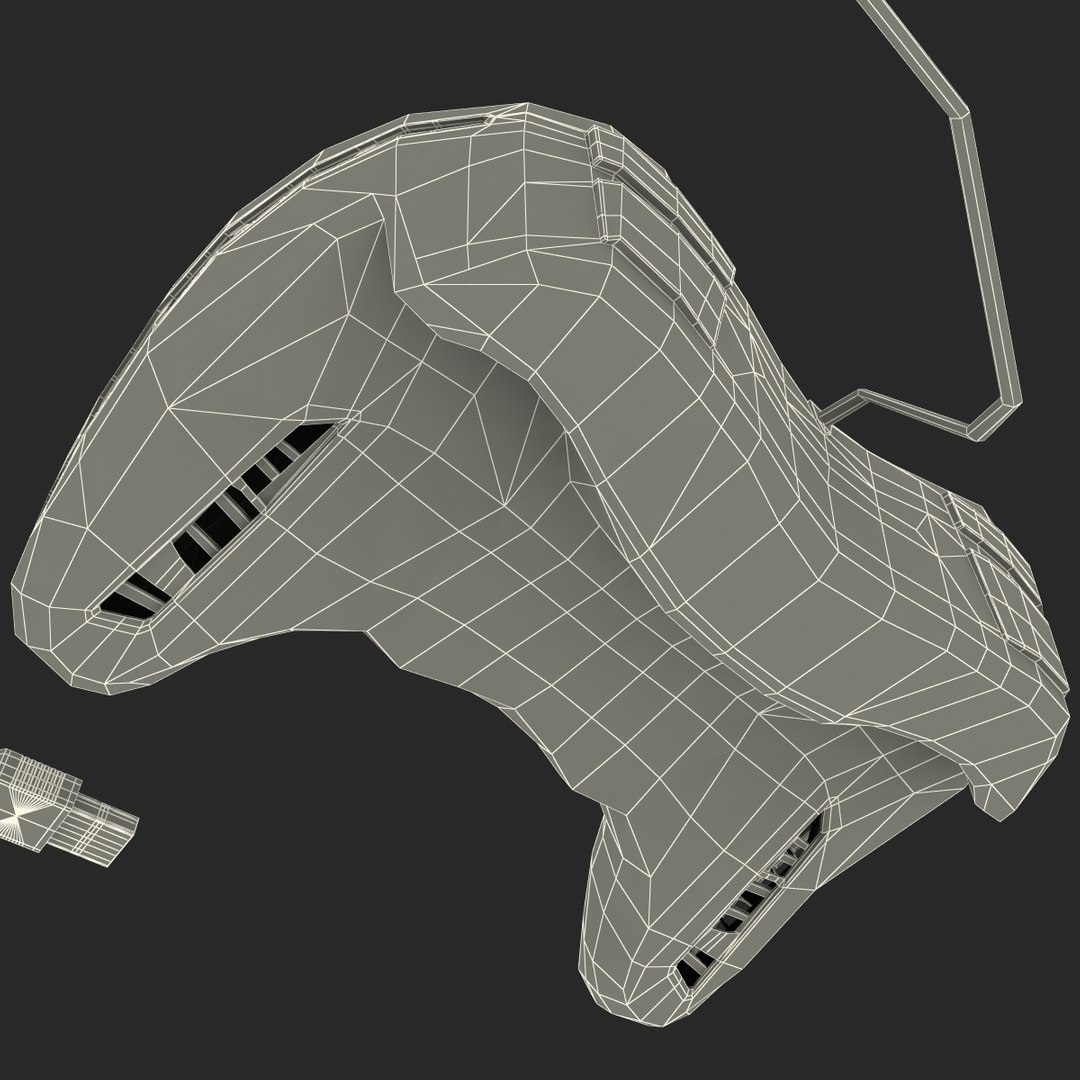 3d Model Joystick Logitech Black