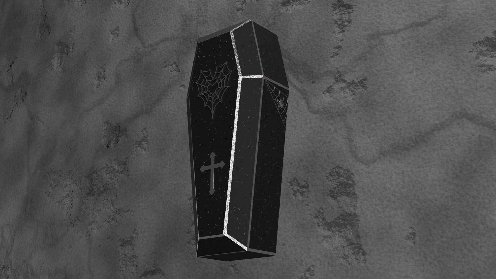 3D Stylish Vampire Coffin Model - TurboSquid 1968015