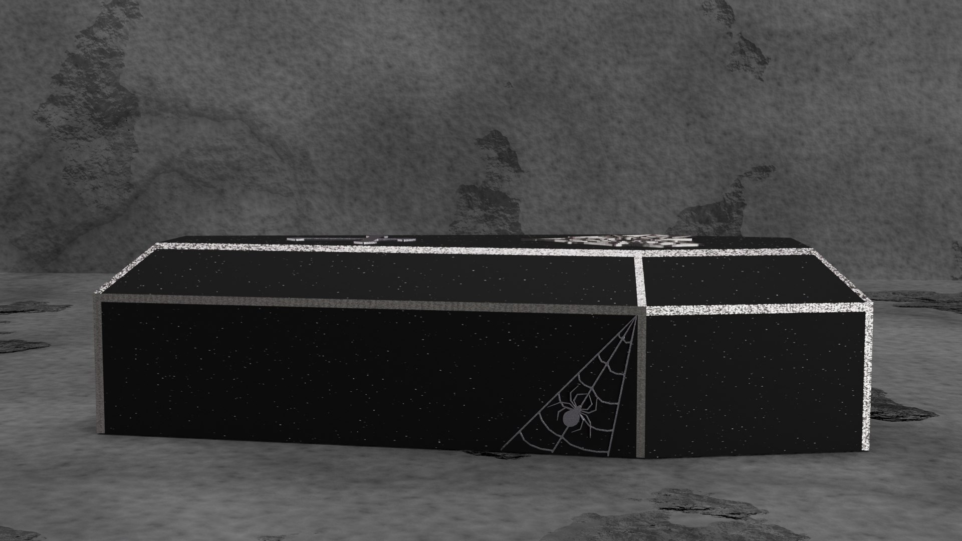 3D Stylish Vampire Coffin Model - TurboSquid 1968015