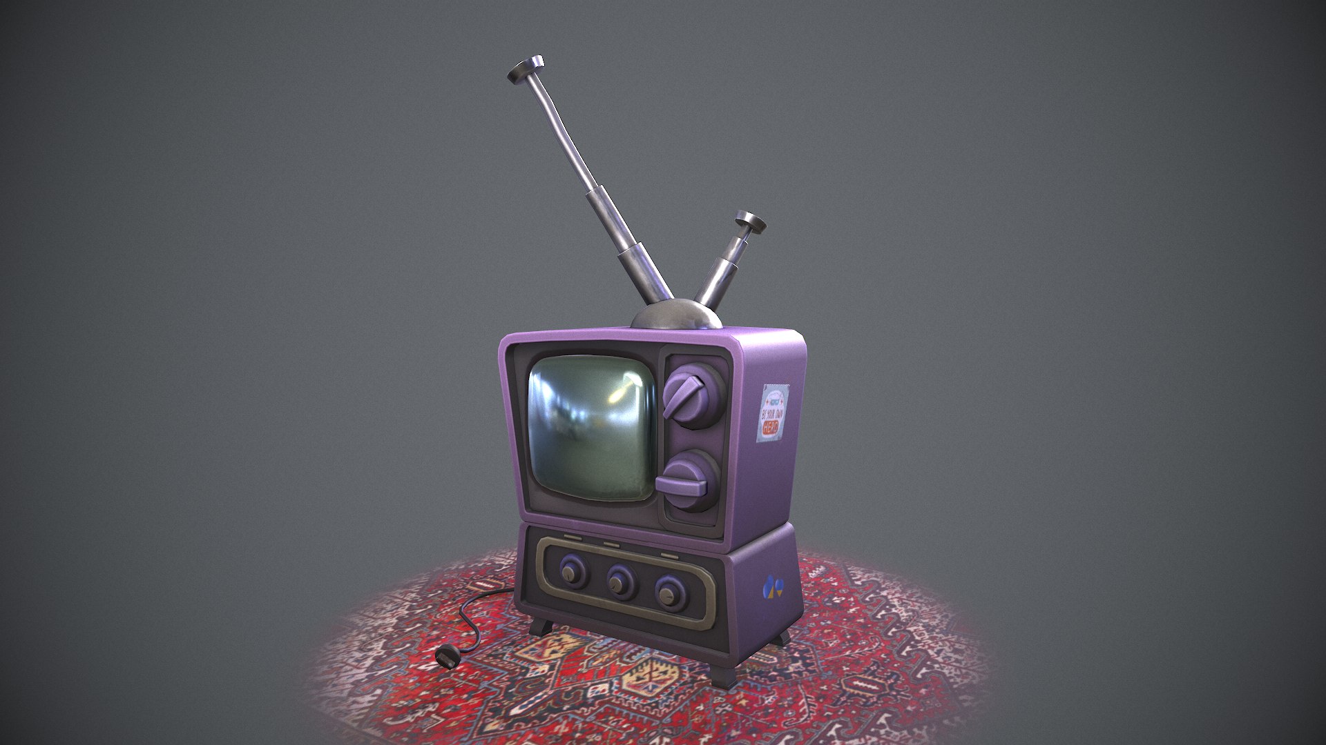 Stylized TV 3D Model - TurboSquid 2044375