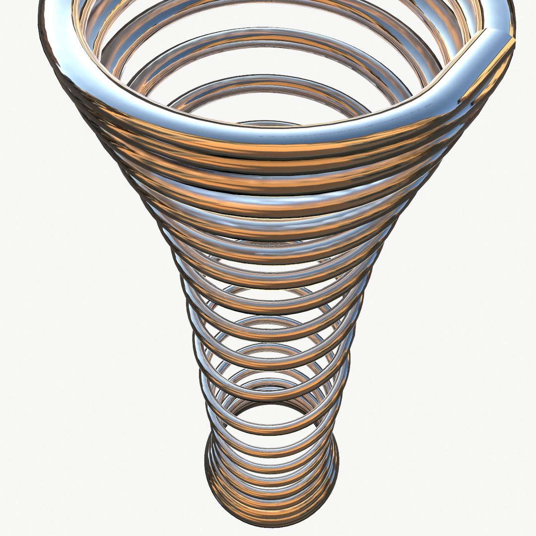 Metal Spiral Spring 3D Model - TurboSquid 1410312
