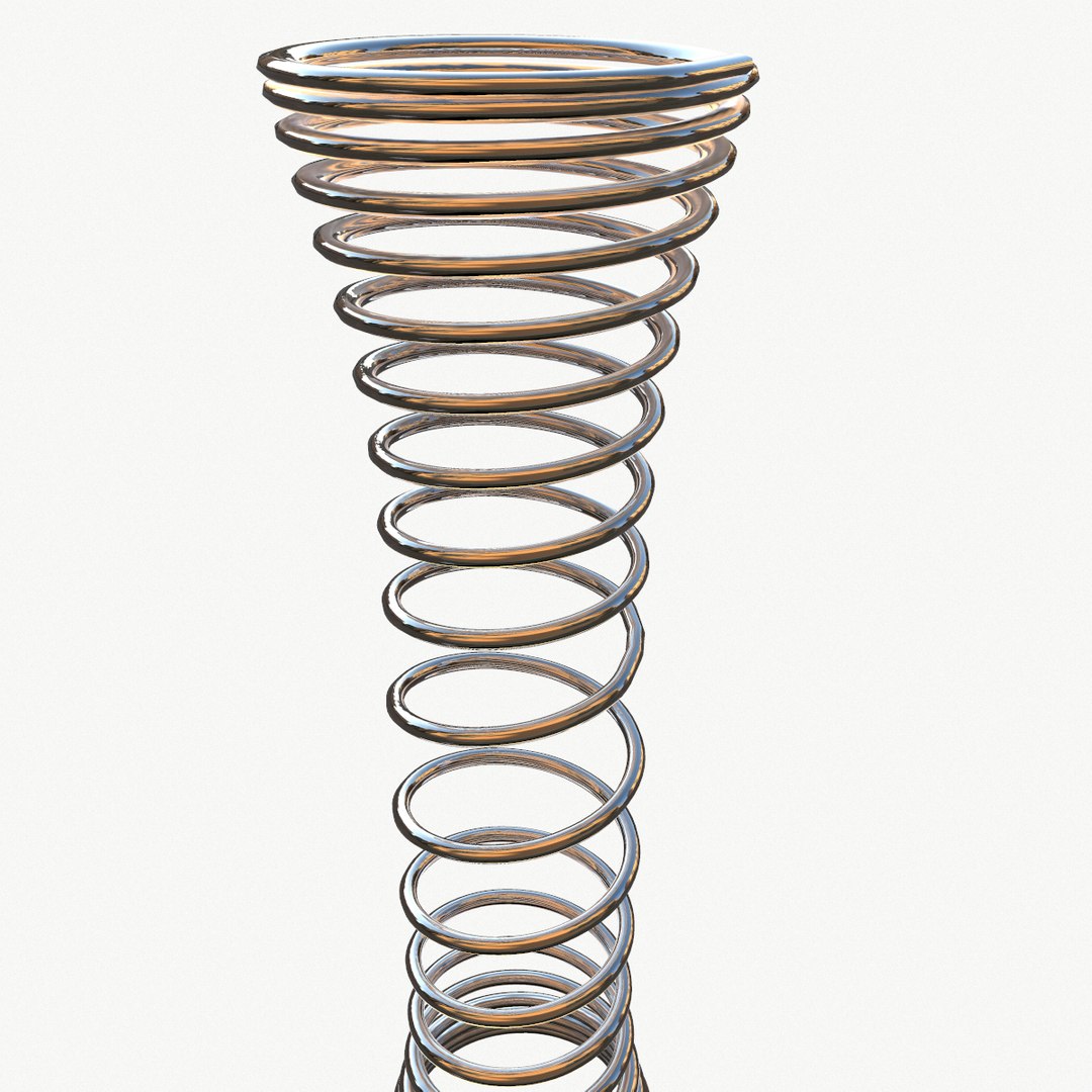 Metal Spiral Spring 3D Model - TurboSquid 1410312