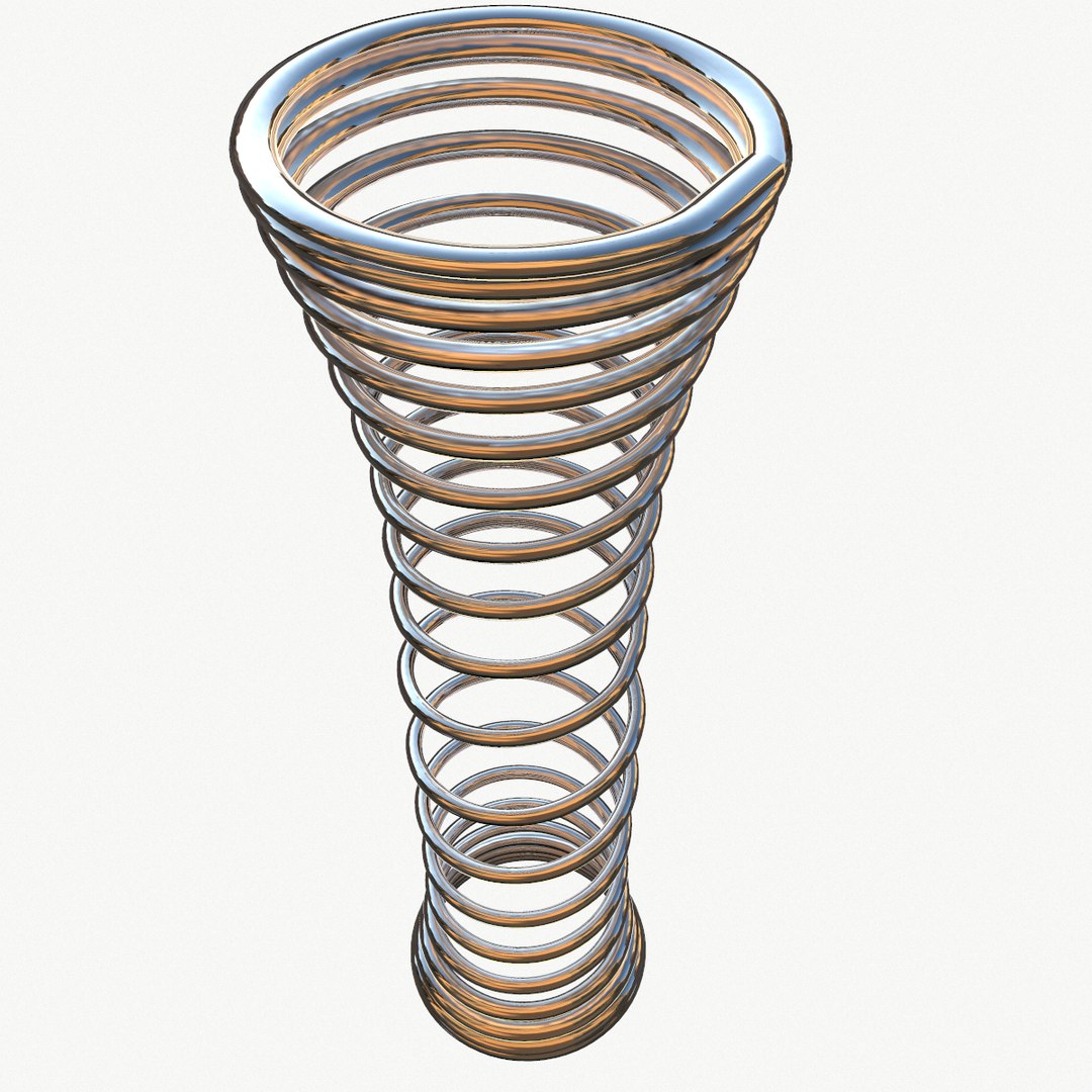 Metal Spiral Spring 3D Model - TurboSquid 1410312
