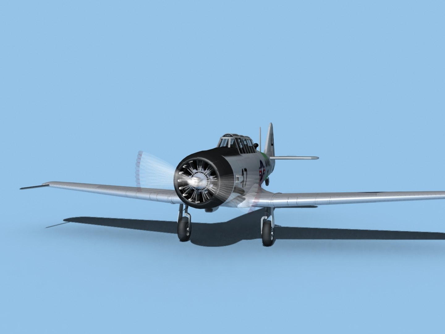 Snj Harvard North American 3D Model - TurboSquid 1489617