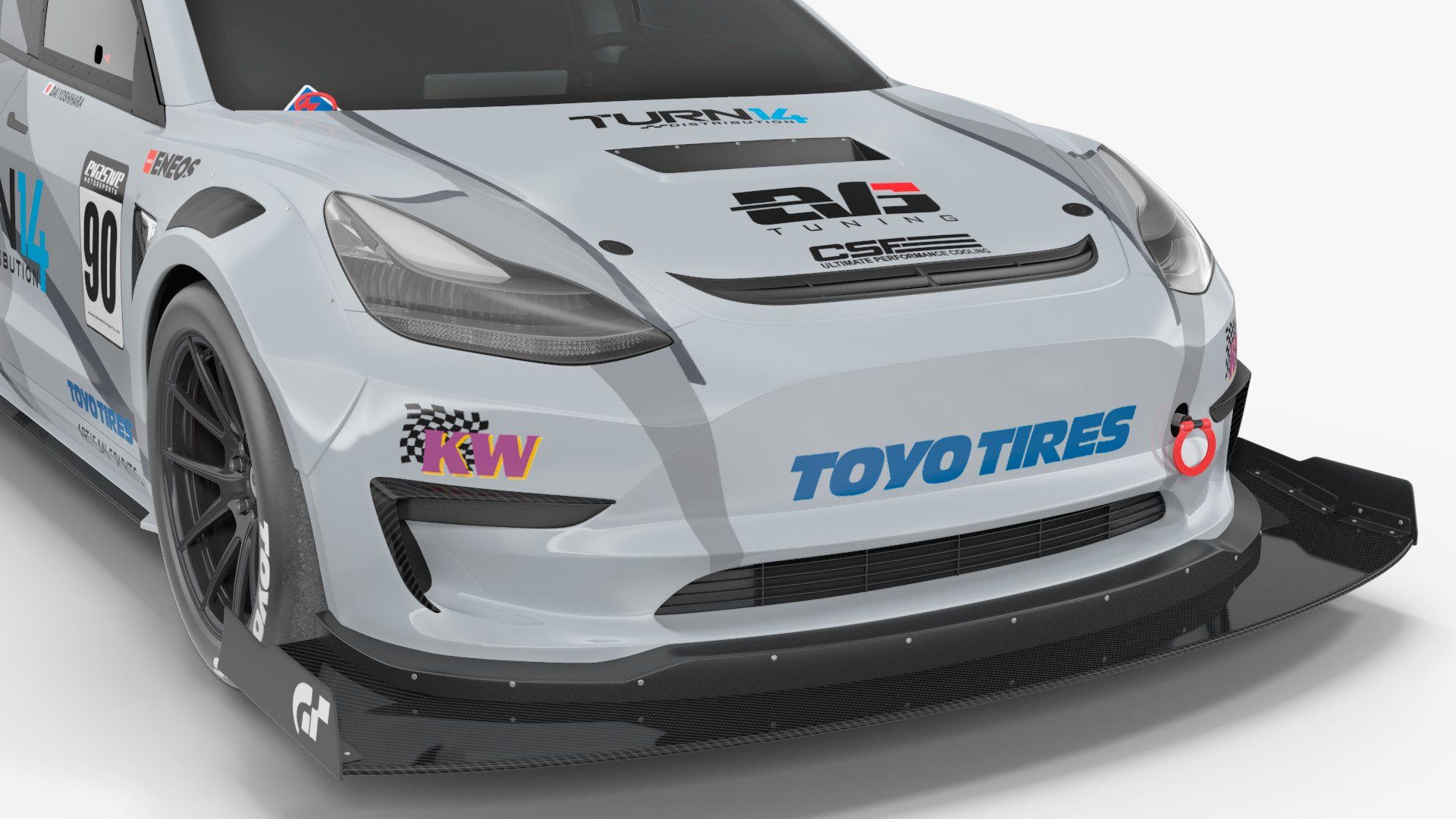 Tesla Model 3 Race Car Simple Interior 3D model - TurboSquid 2157061