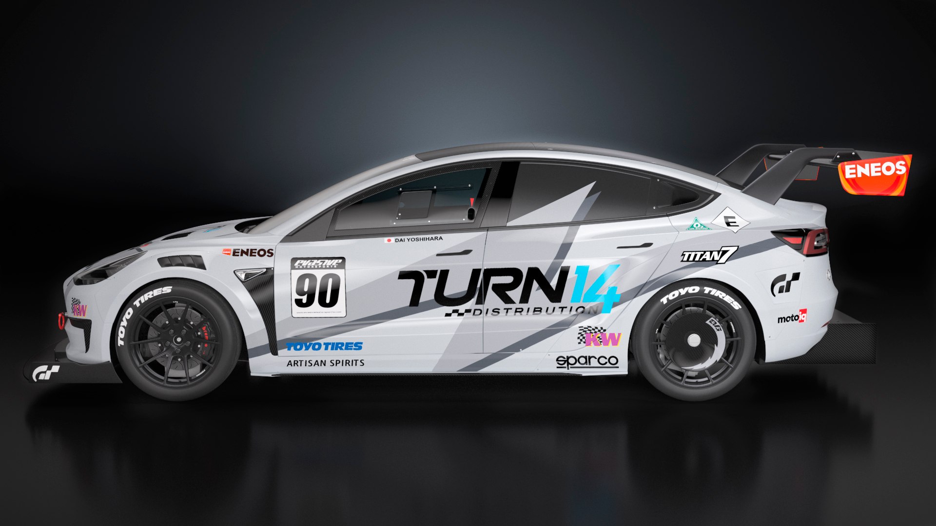 Tesla Model 3 Race Car Simple Interior 3D model - TurboSquid 2157061