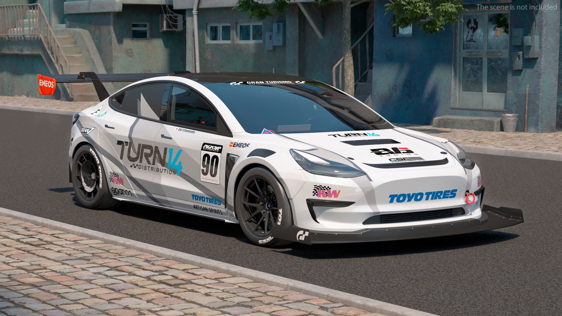 Tesla Model 3 Race Car Simple Interior 3D model - TurboSquid 2157061