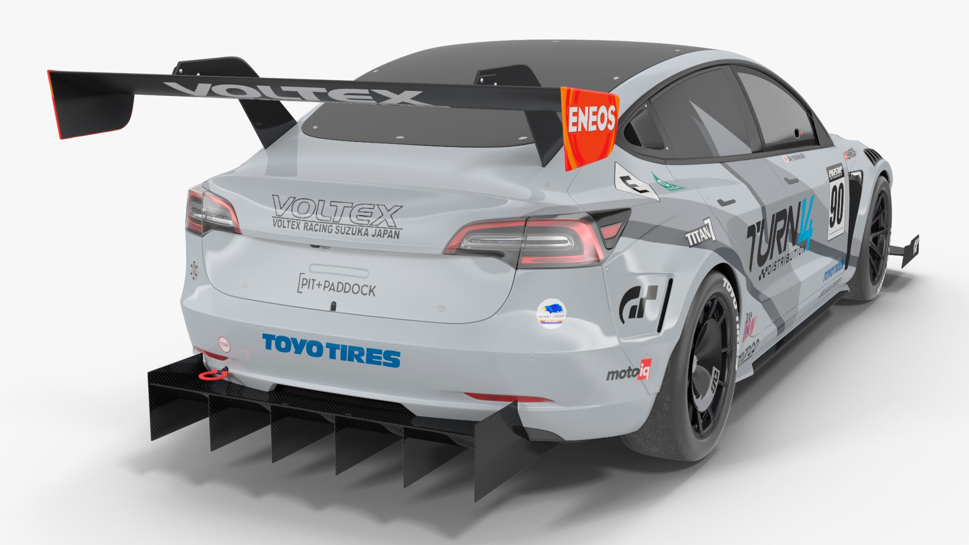 Tesla Model 3 Race Car Simple Interior 3D model - TurboSquid 2157061