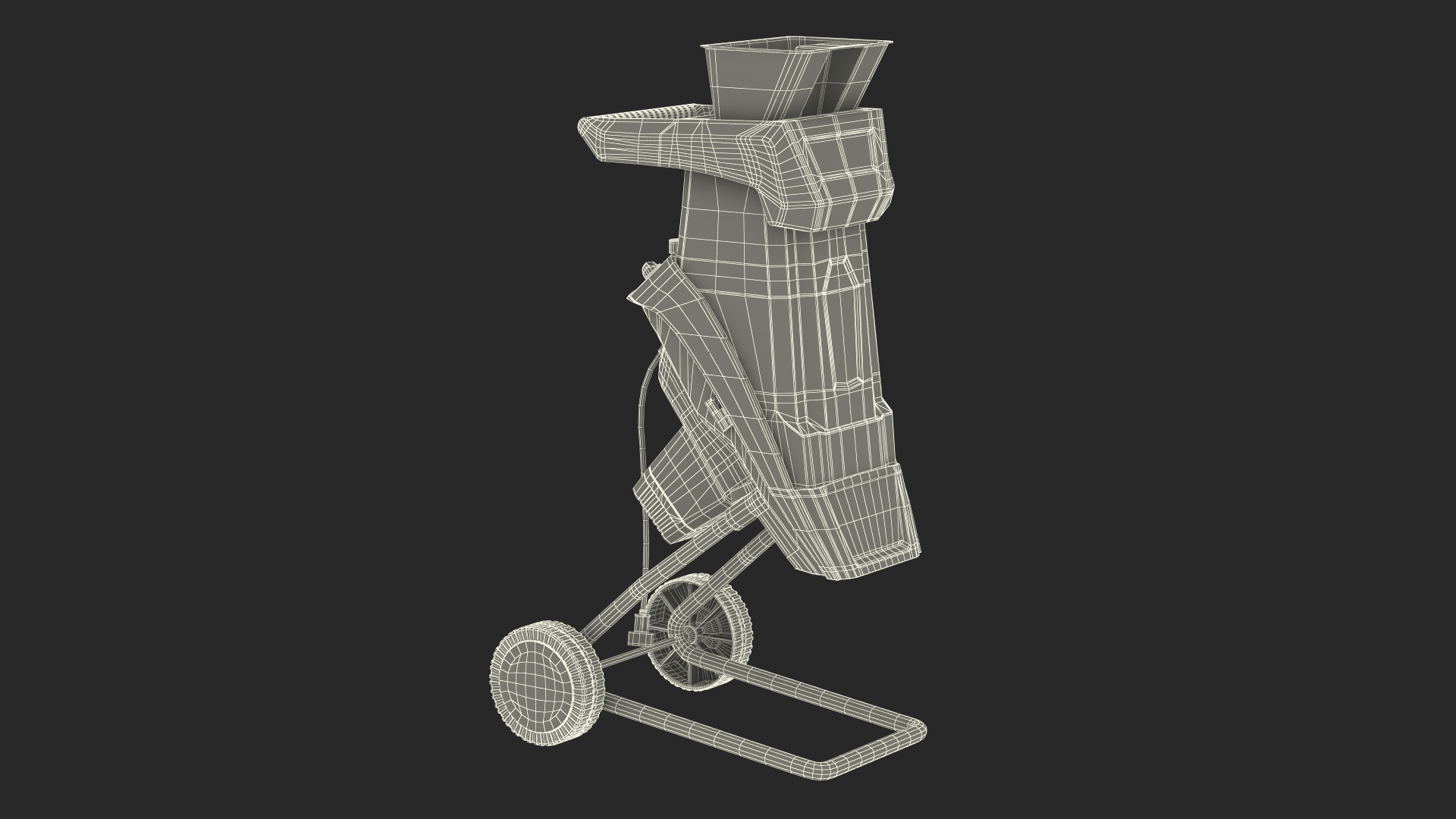 Portable Wood Chipper Landworks Blue 3D model - TurboSquid 2164985