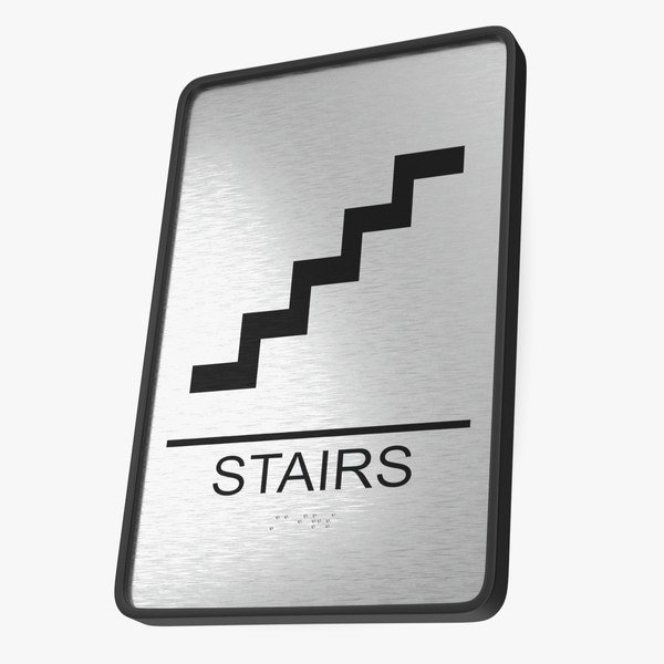 modelo 3d Stairs Sign - TurboSquid 2041026