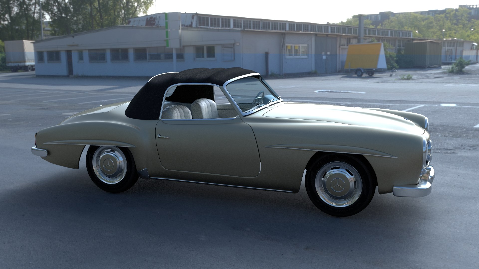 mercedes 190sl interior blend