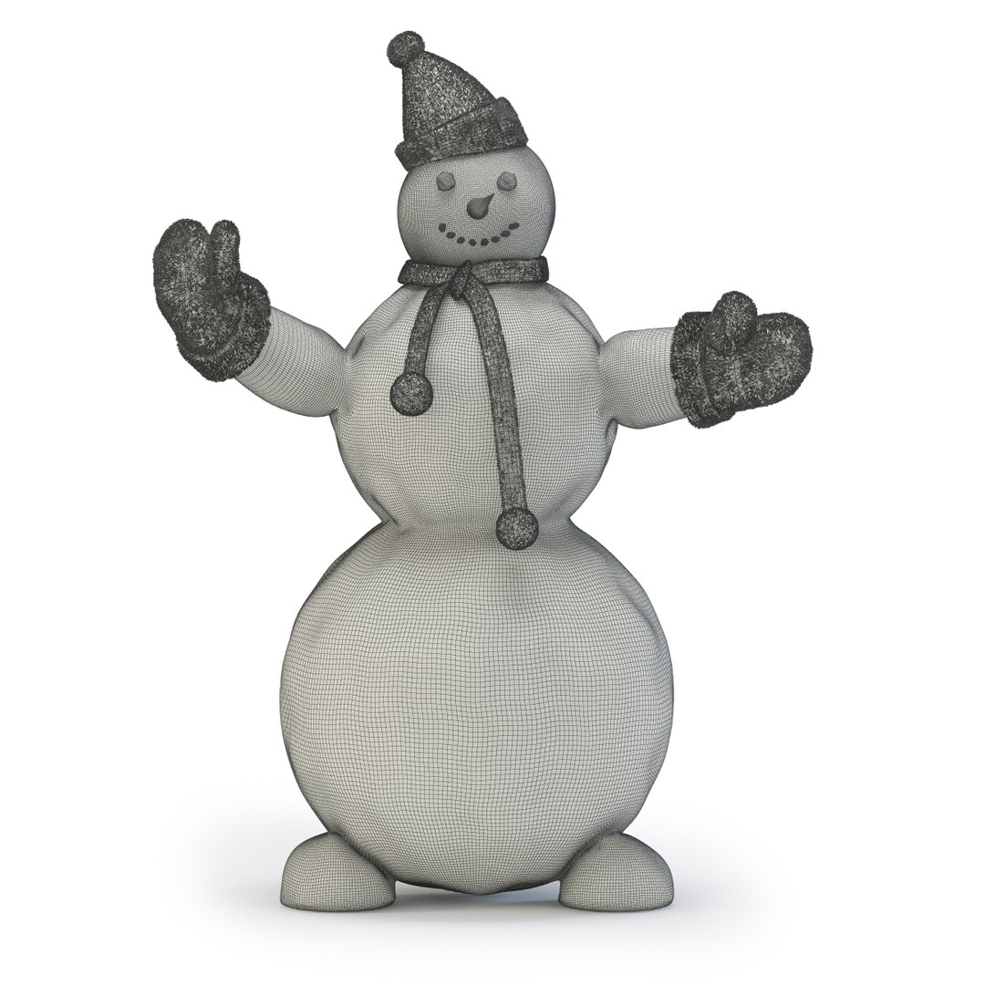 maya snowman snow
