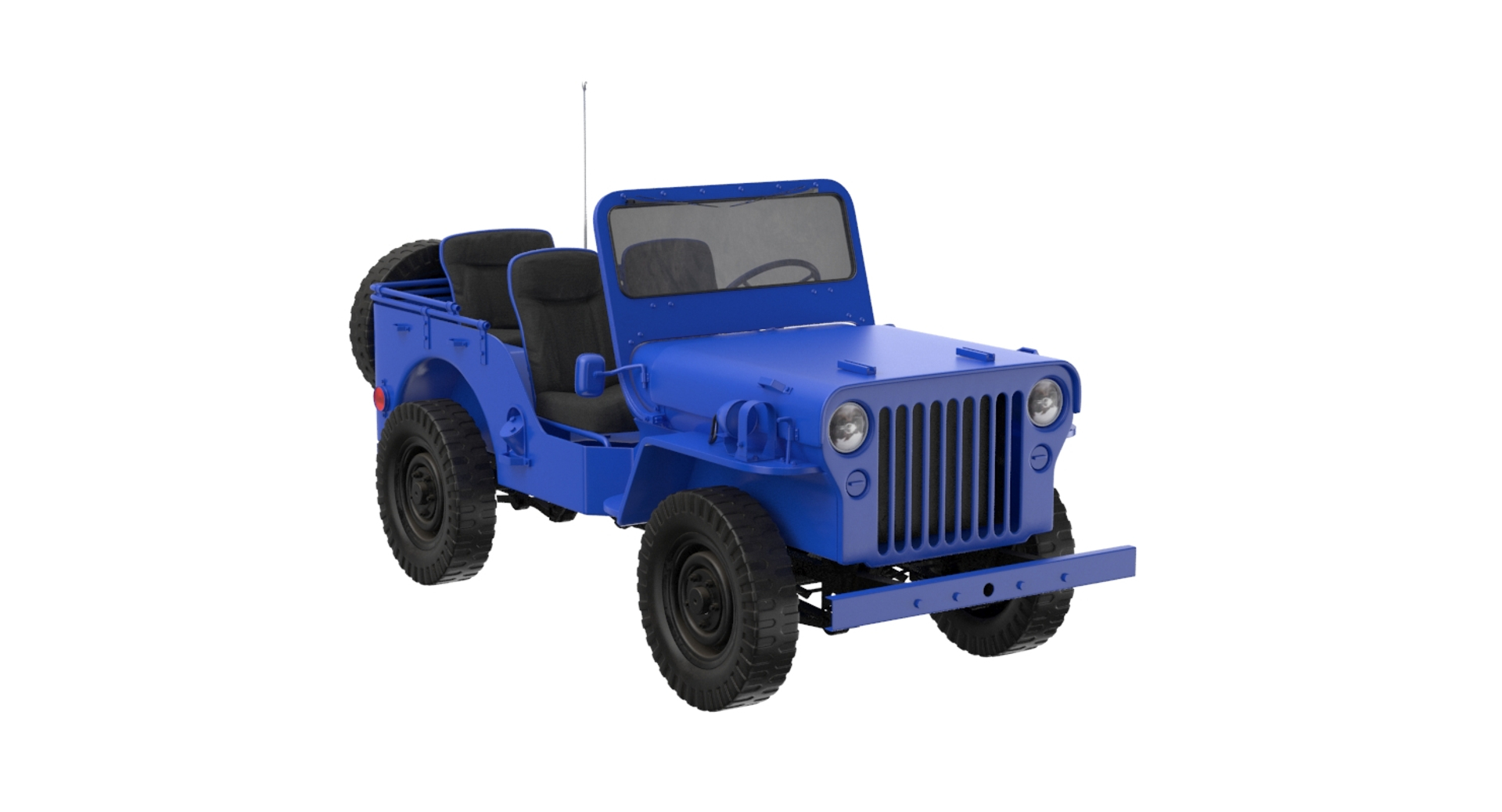 3D Real Willys Jeep - TurboSquid 1394071