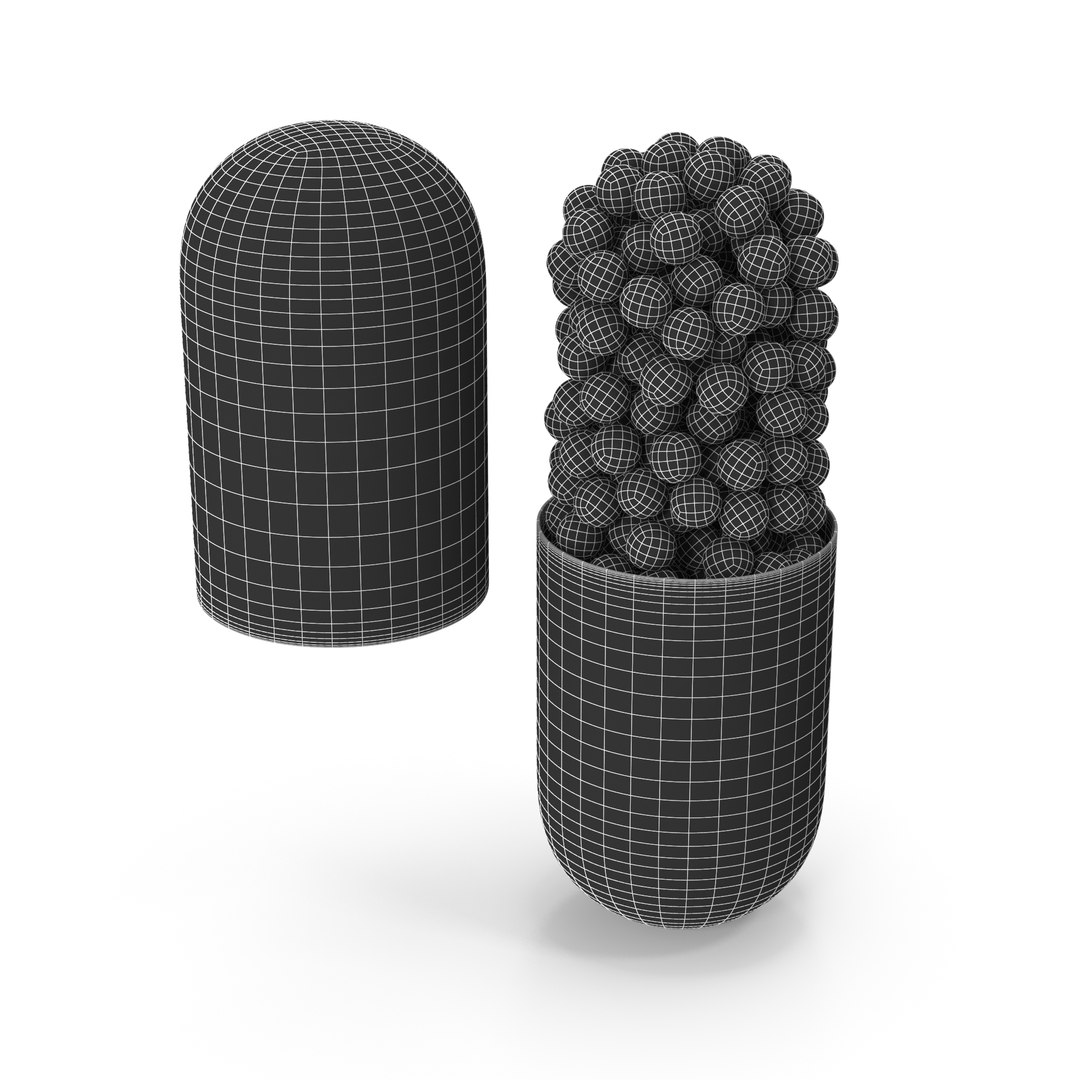 3D Red Pill Capsule Model - TurboSquid 1940497
