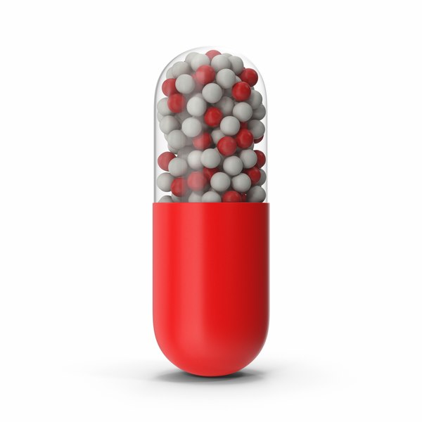 3D Red Pill Capsule model - TurboSquid 1940497