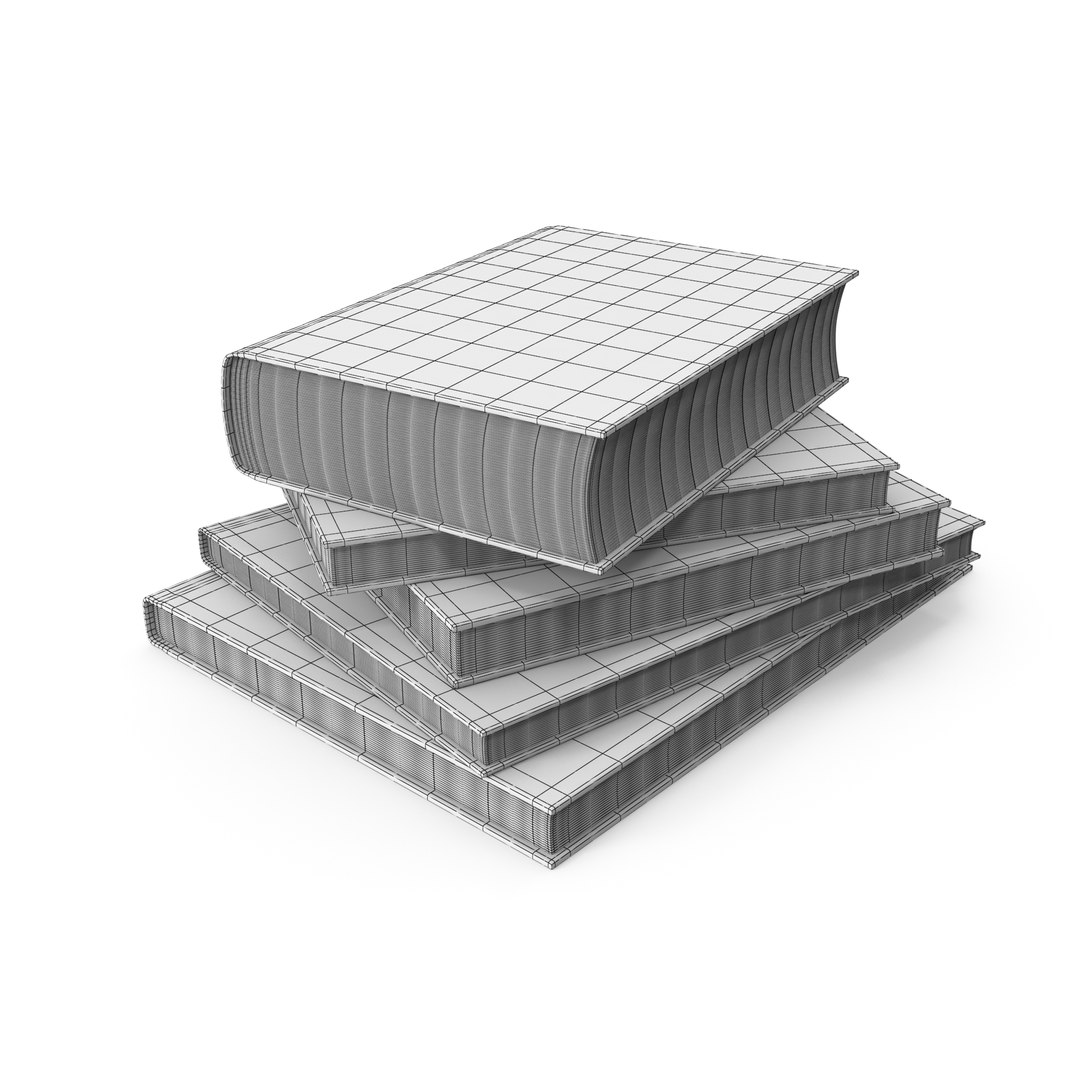 Stack Of Books Model - TurboSquid 1846416