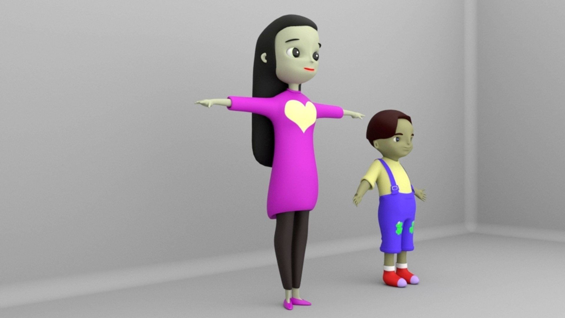 3D toonish kids model - TurboSquid 1640577