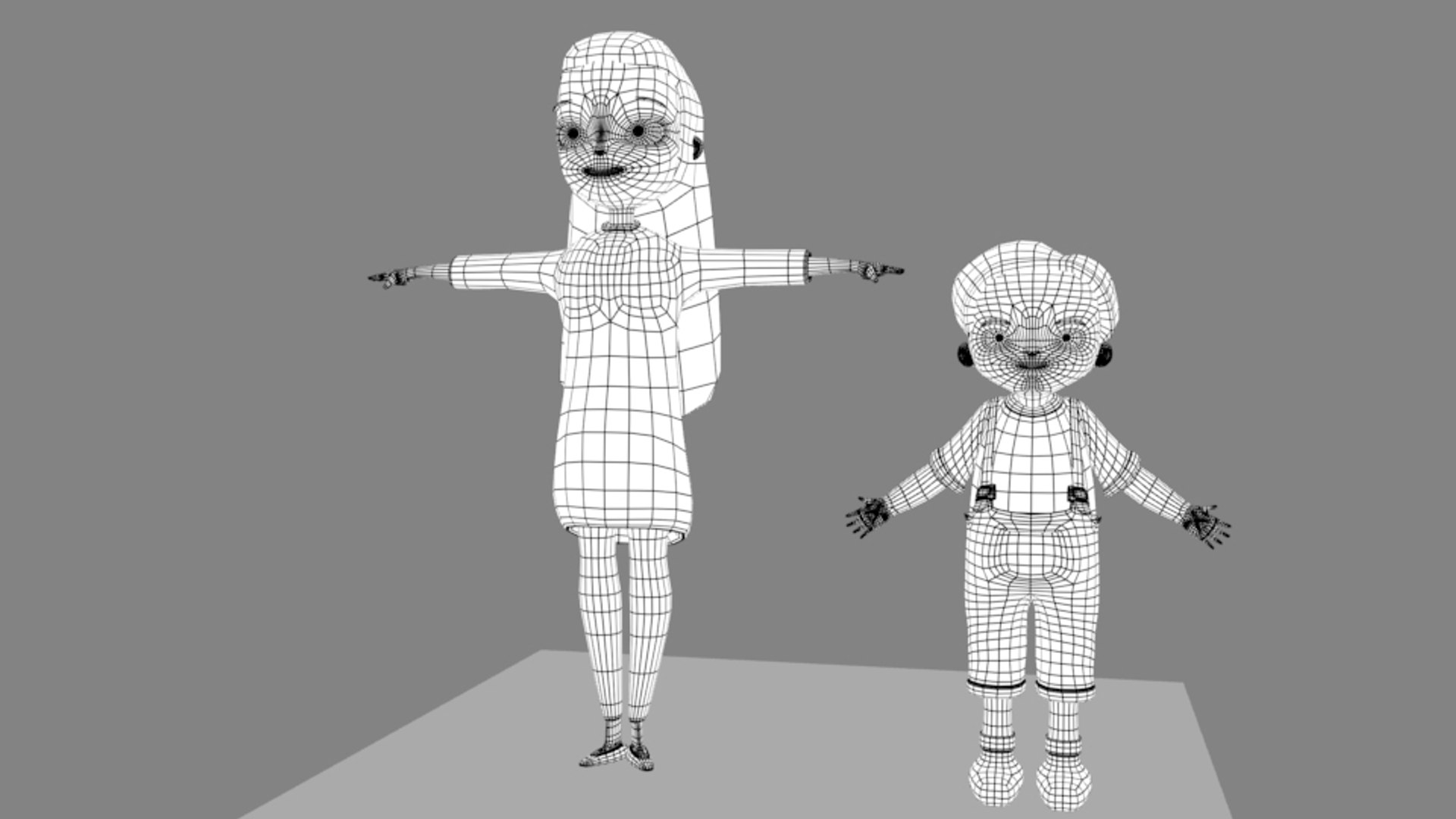 3D toonish kids model - TurboSquid 1640577