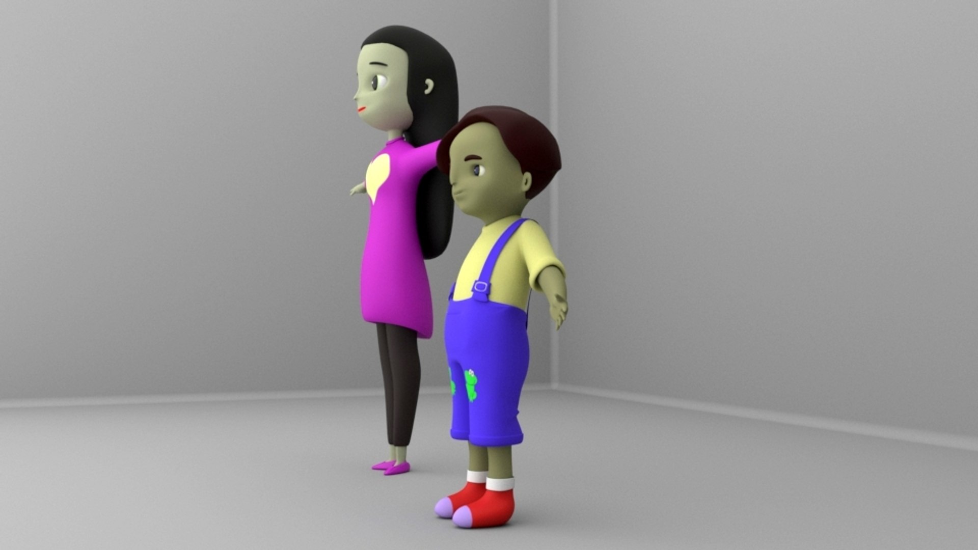 3D toonish kids model - TurboSquid 1640577