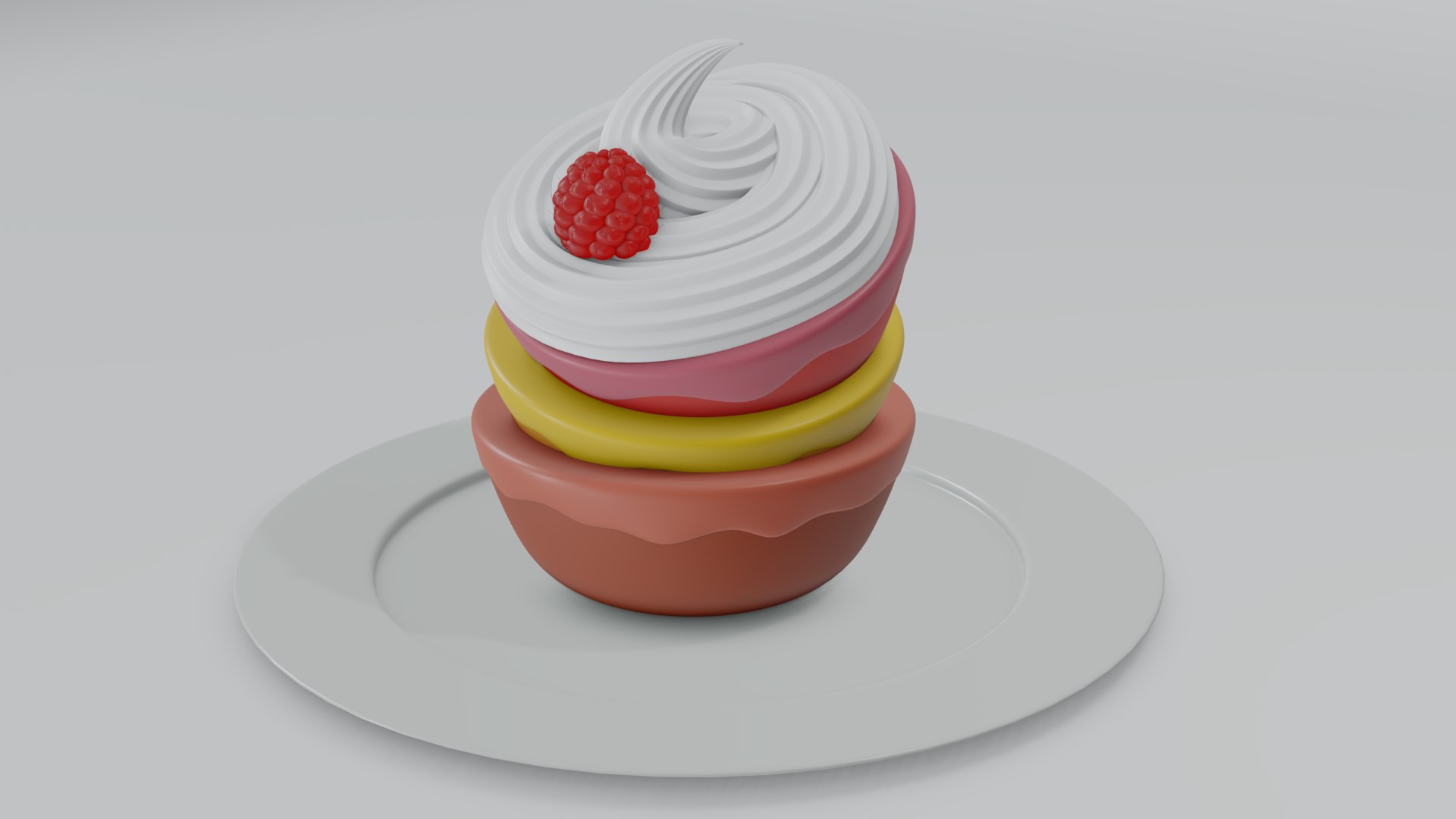 3D Cream Cake - TurboSquid 1945553
