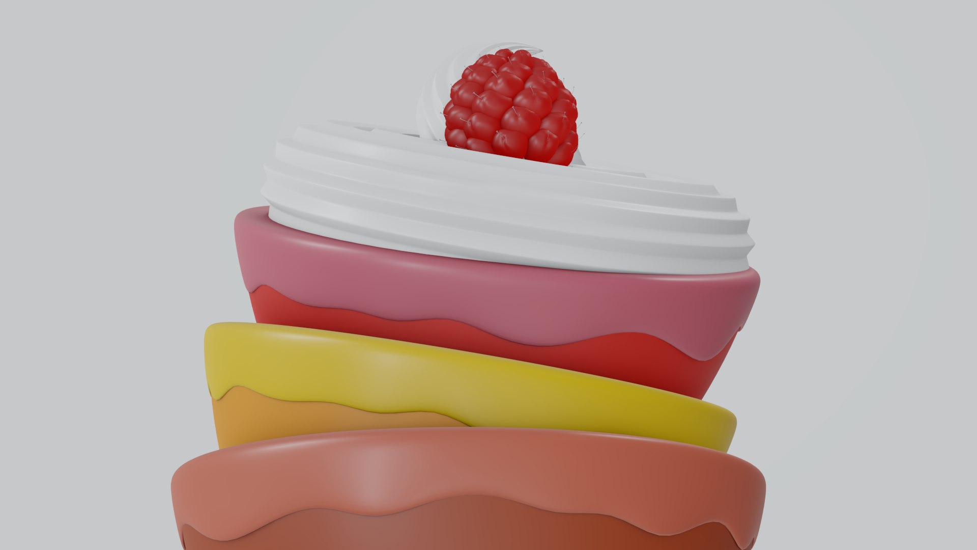 3D Cream Cake - TurboSquid 1945553