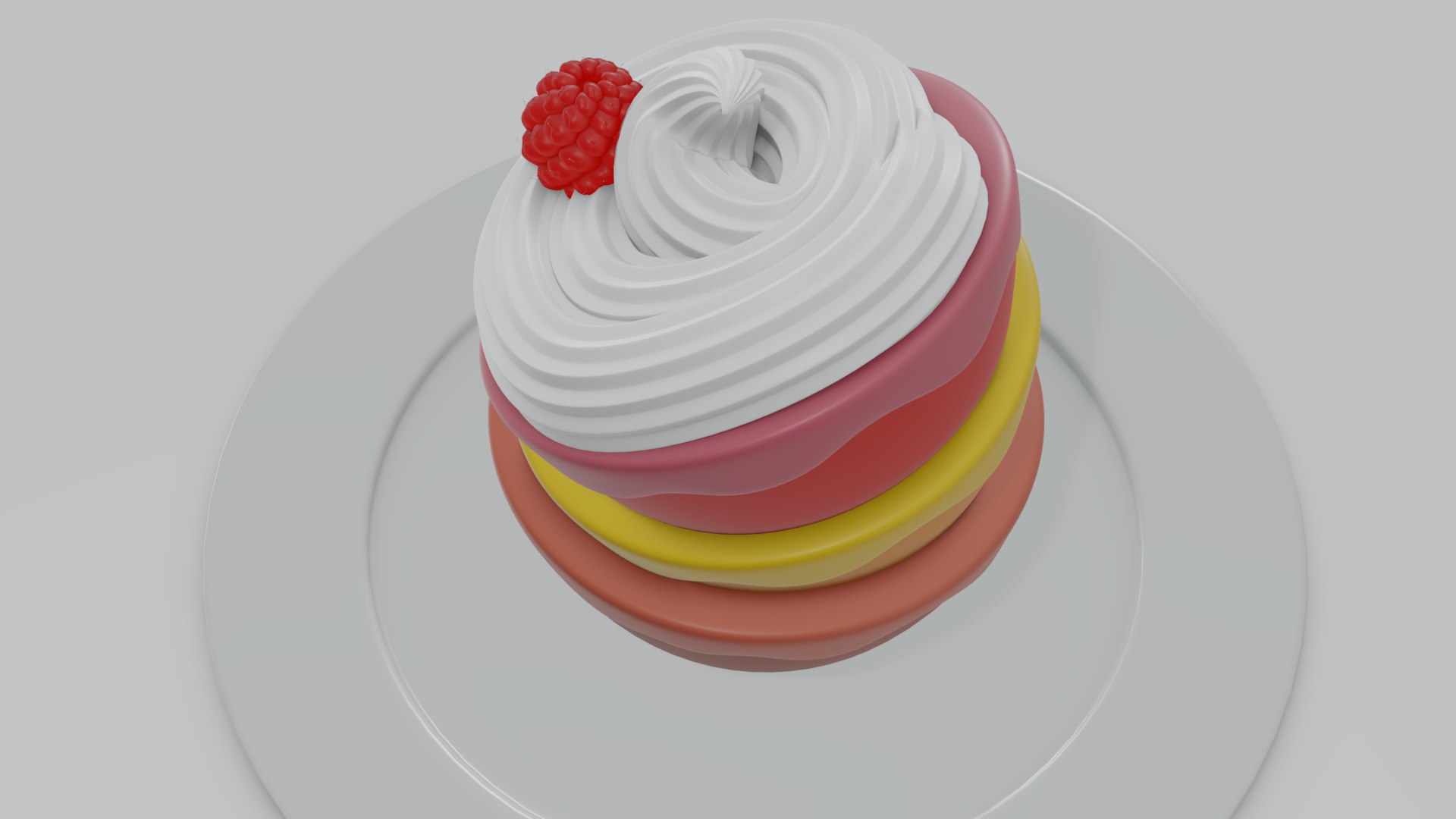 3D Cream Cake - TurboSquid 1945553