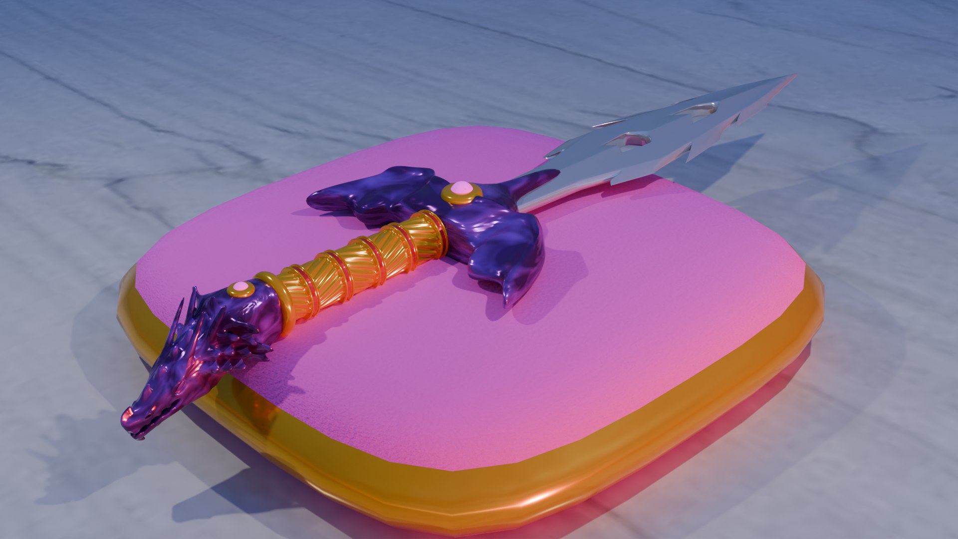 Purple Dragon Dagger 3D - TurboSquid 2275468