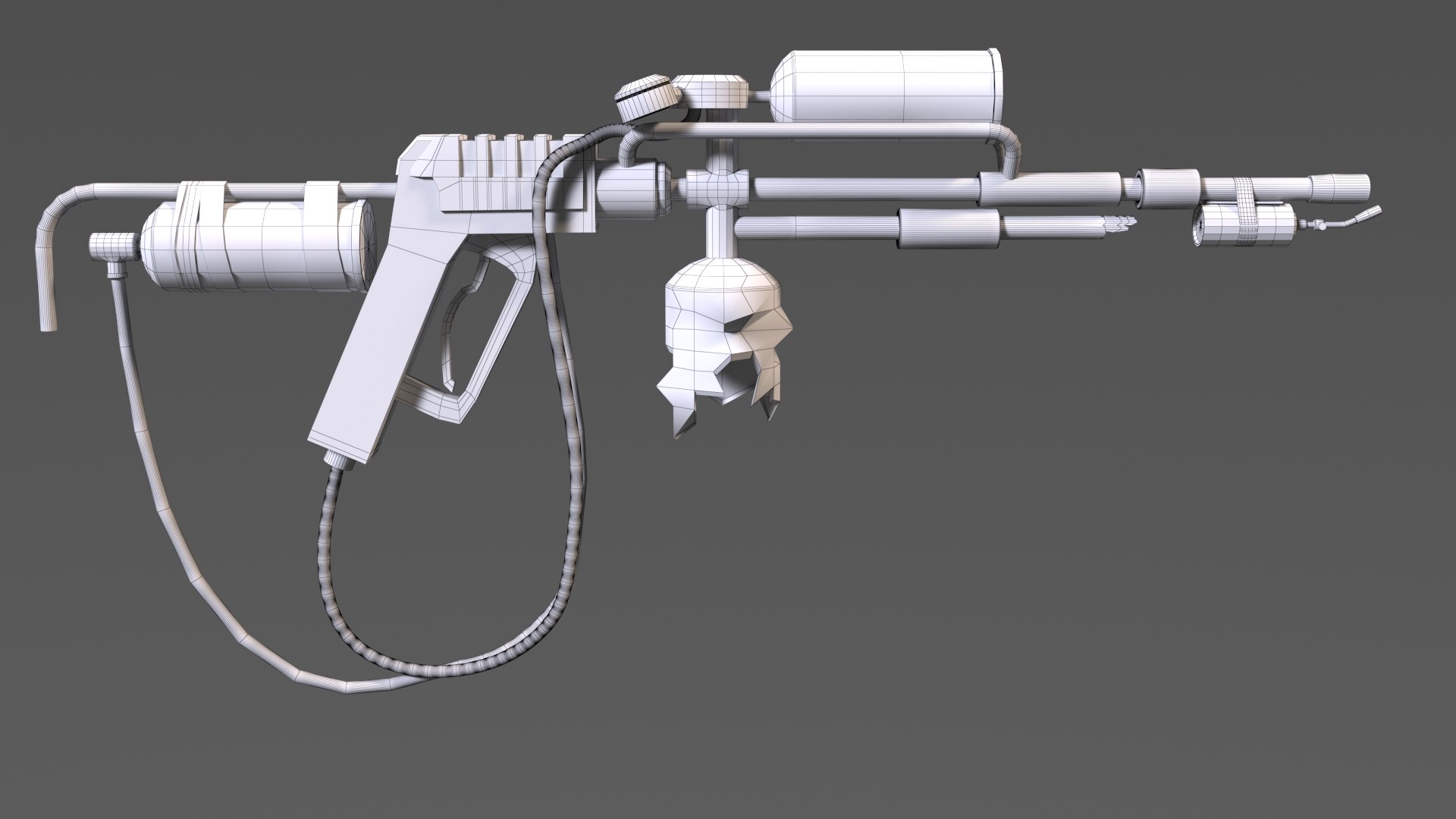 Flamethrower Flame 3D Model - TurboSquid 1203769