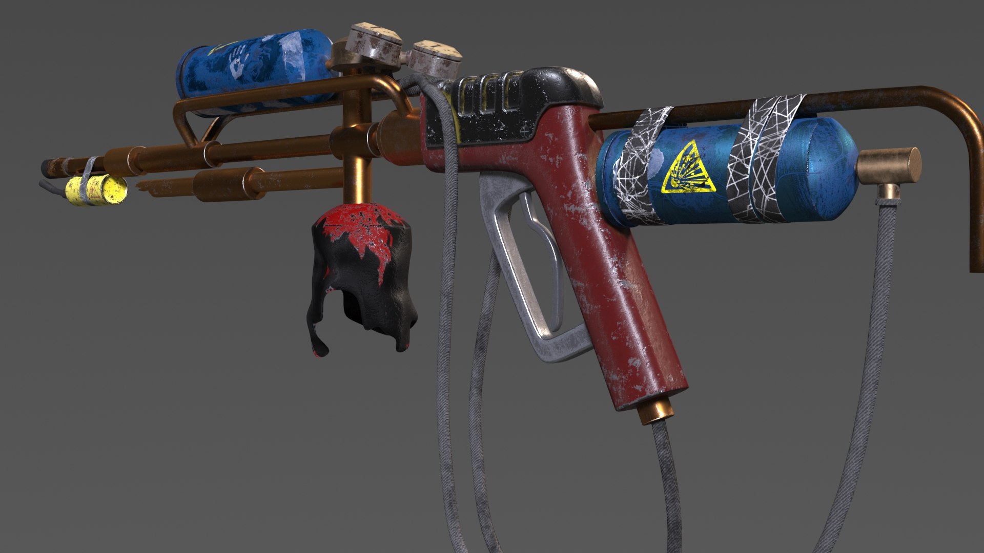 Flamethrower Flame 3D Model - TurboSquid 1203769