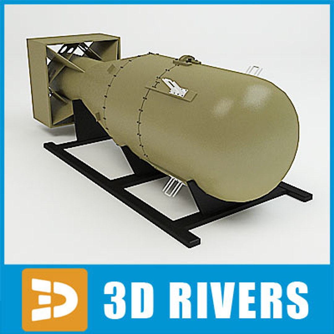 20th Century Atomic Bomb 3d Model