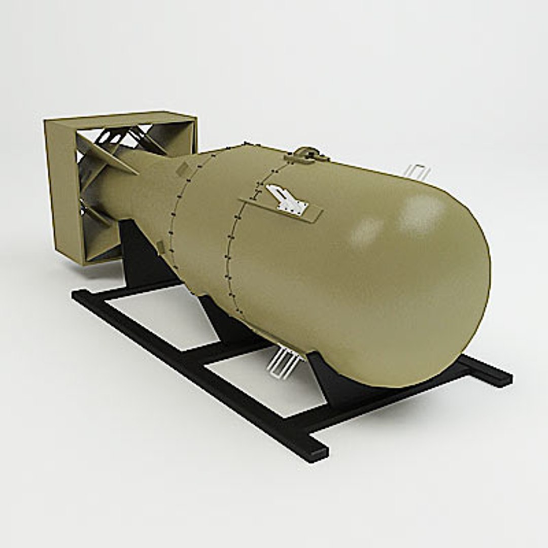 20th Century Atomic Bomb 3d Model