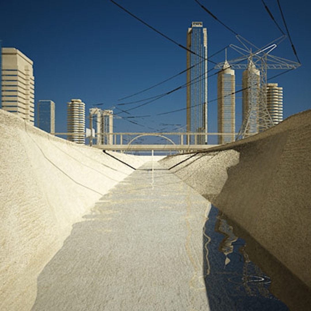 3d flood control channel