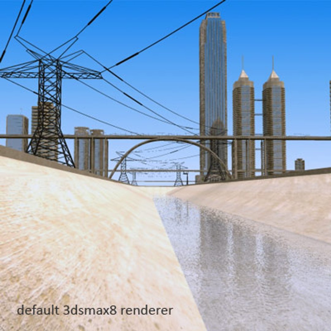 3d flood control channel