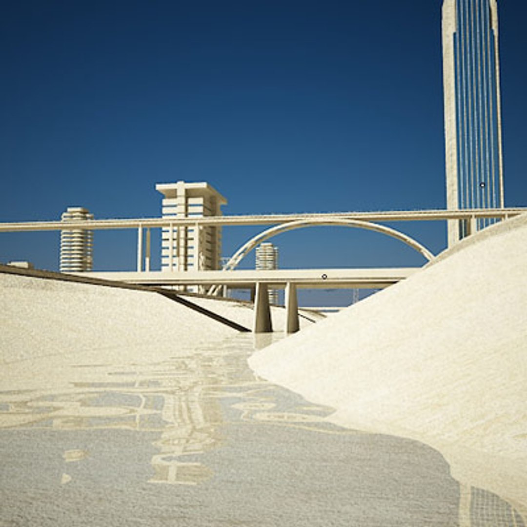 3d flood control channel