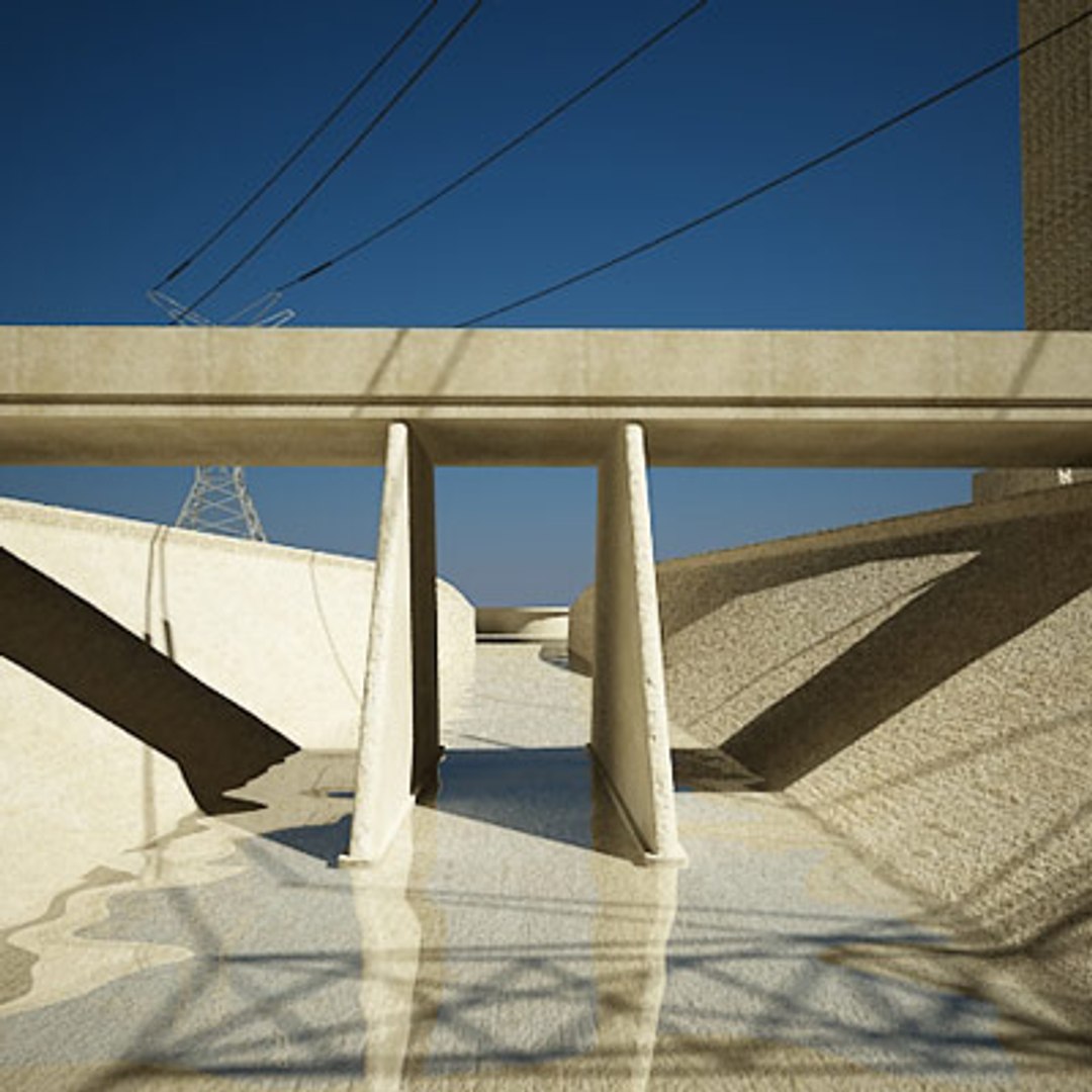 3d flood control channel