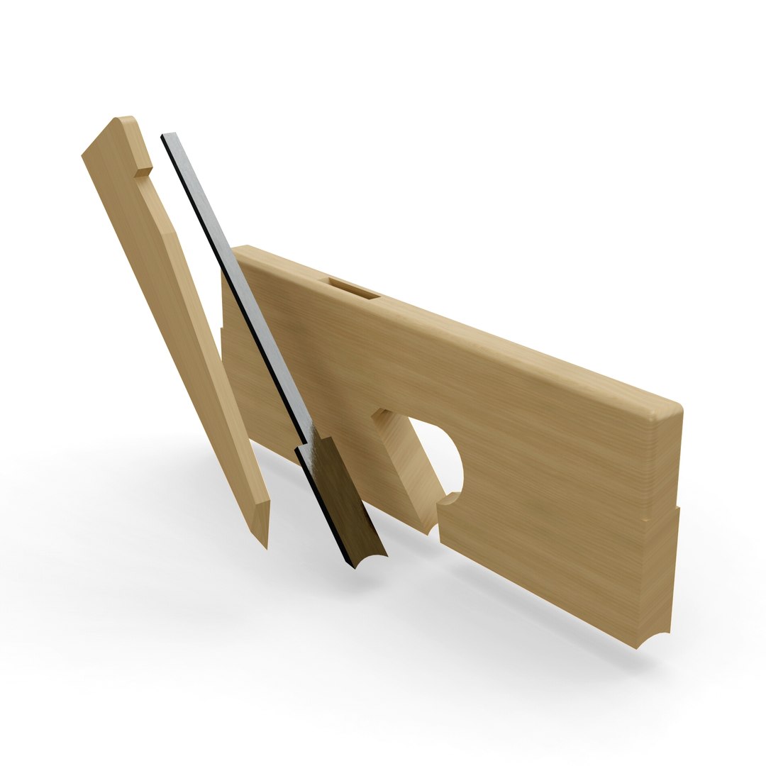 Wood Hand Plane 3D Model - TurboSquid 1406519