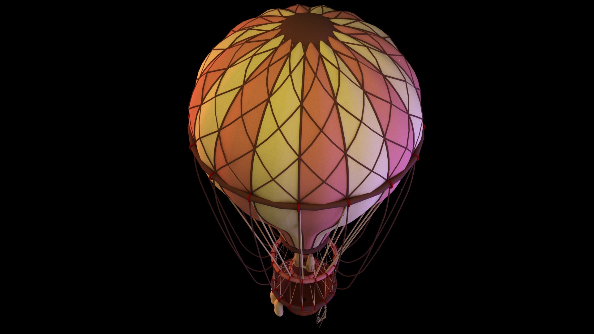 Hot Air Balloon 3D Model - TurboSquid 1820111