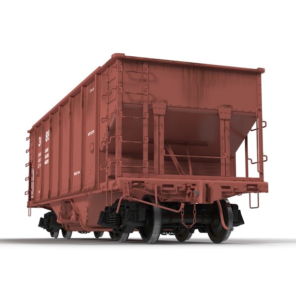 3d model hopper car generic