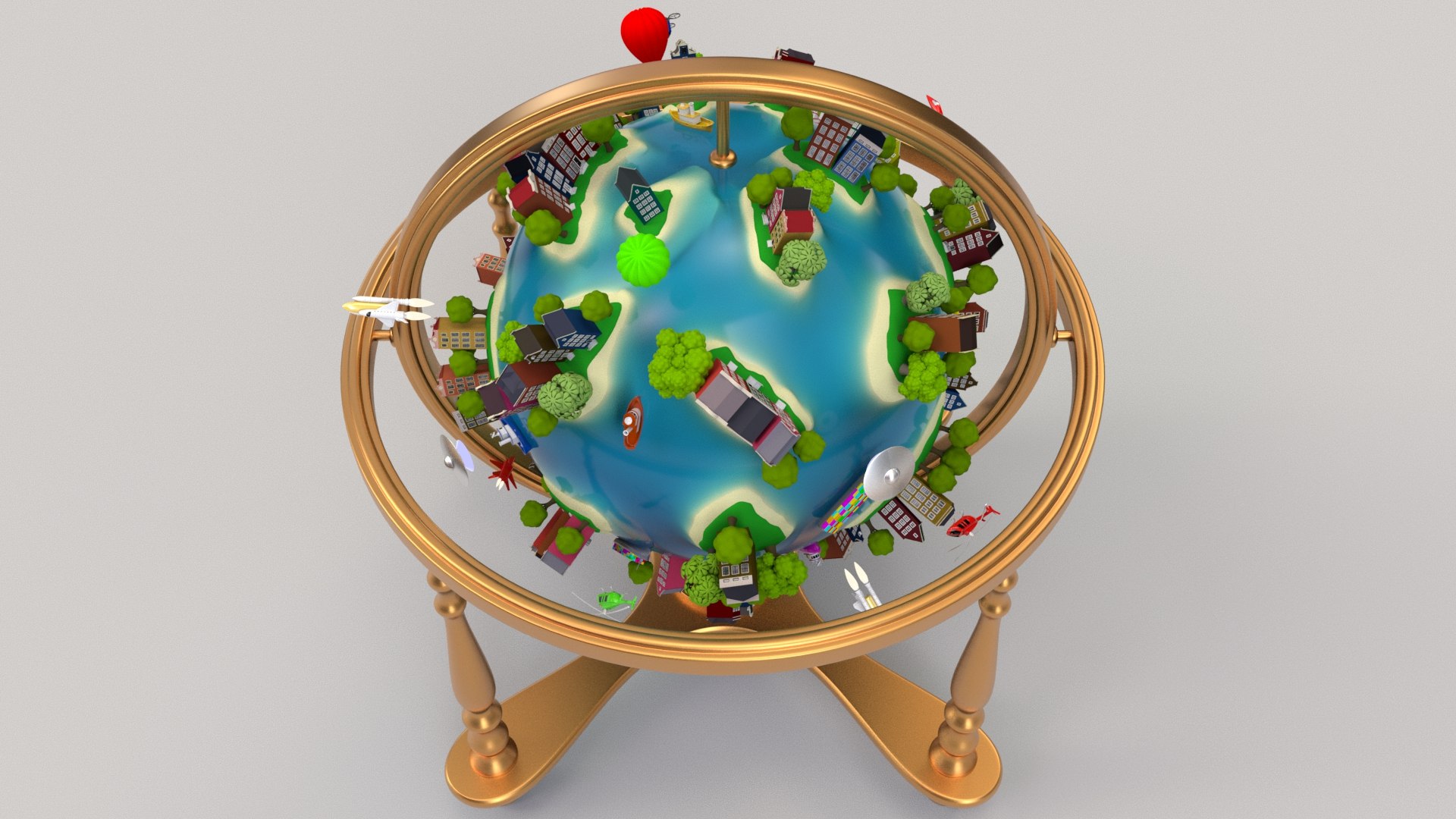 3D Model Globe X1 - TurboSquid 1885663
