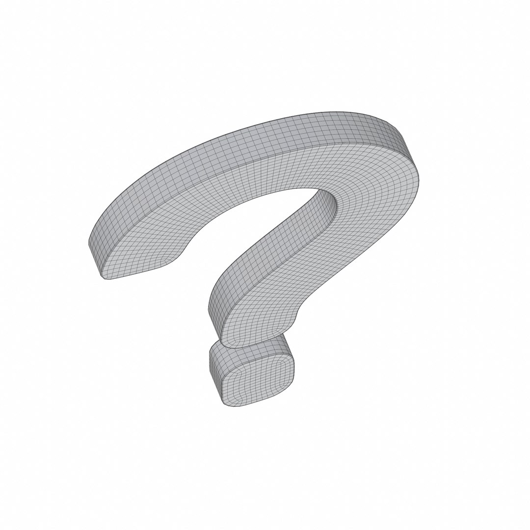 3D Question Mark Model - TurboSquid 1811784