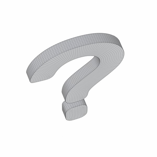 3D Question Mark model - TurboSquid 1811784