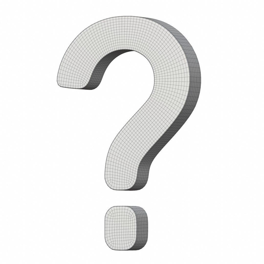 3d Question Marks Png