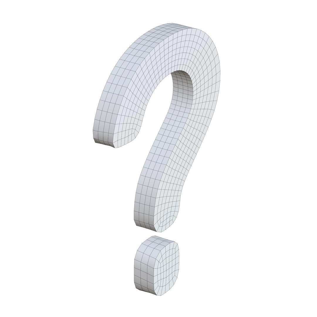 3D Question Mark Model - TurboSquid 1811784