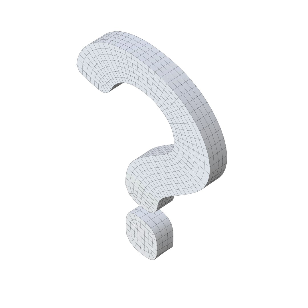 3D Question Mark Model - TurboSquid 1811784