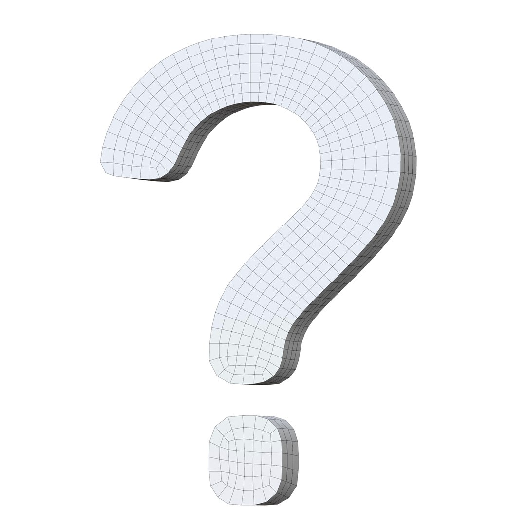 3D Question Mark Model - TurboSquid 1811784