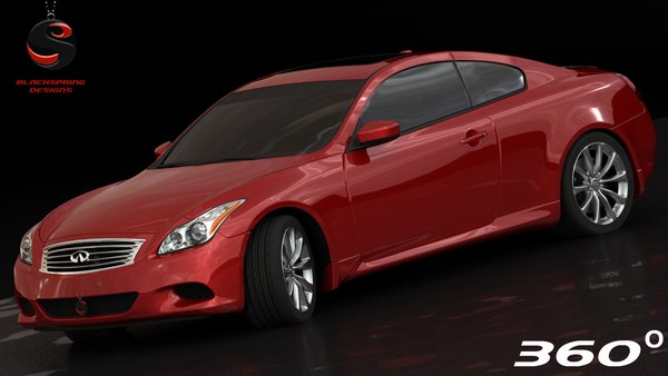 3d model infiniti g37 coupe sport